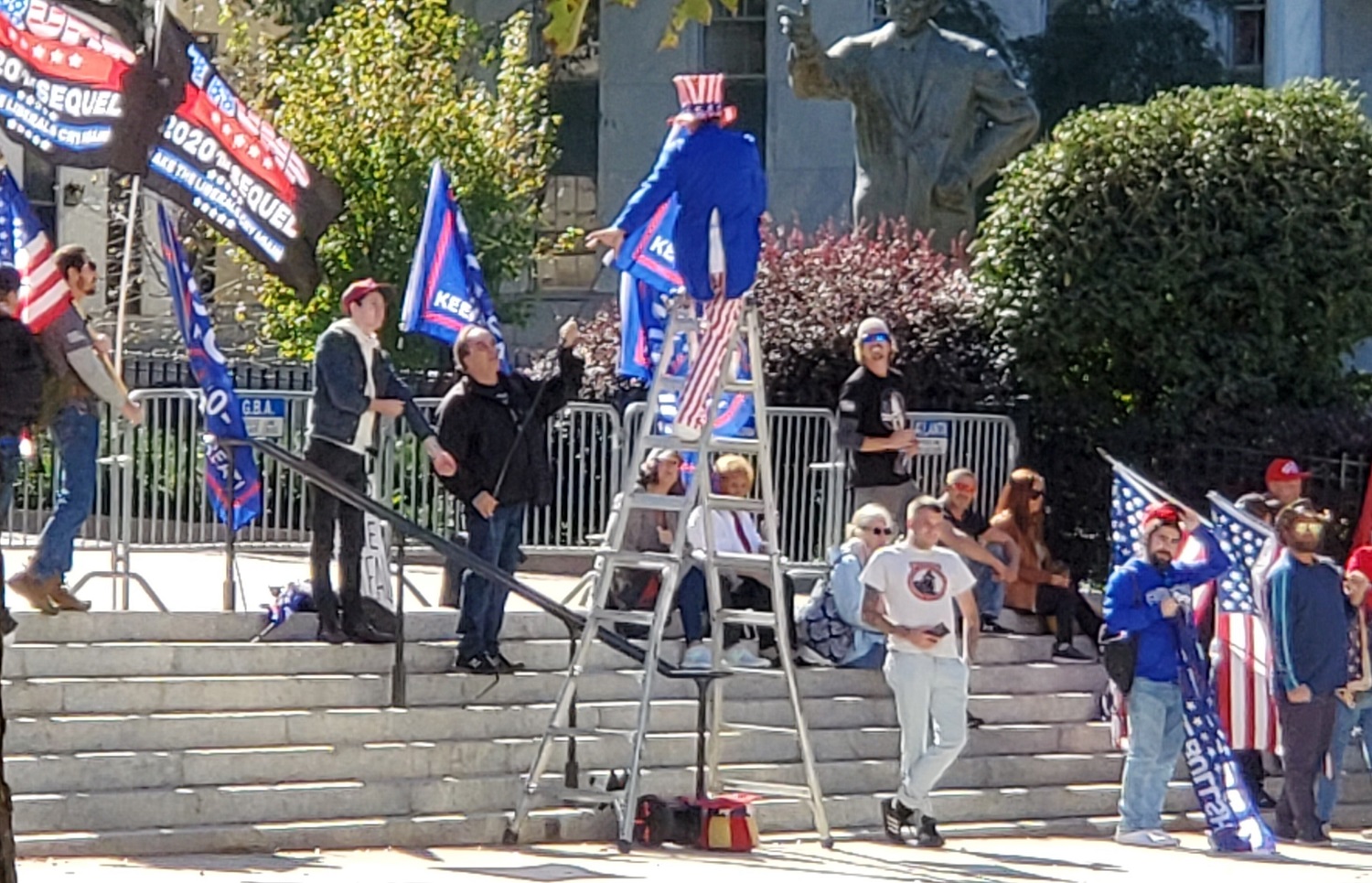 Documentation: Rally Against Election Results at Georgia Capitol ...