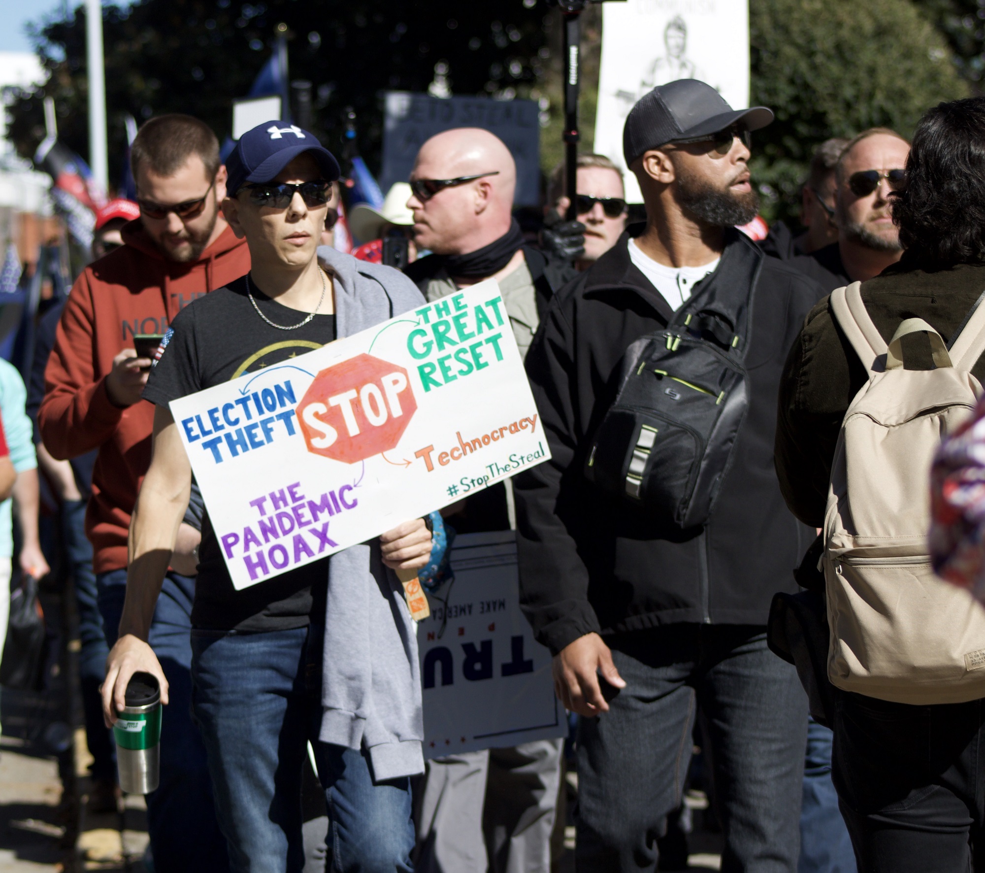 Documentation: Rally Against Election Results at Georgia Capitol ...